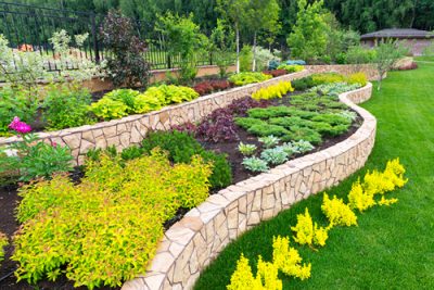 Beautiful-retaining-wall-installation - Jonathan Allen Landscape